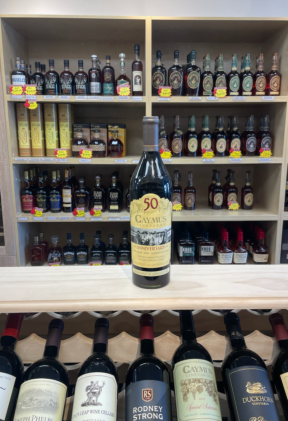 caymus vineyards 2022 50th anniversary cabernet sauvignon napa valley 1 liter $ 99 . 99 $ 79 . 49